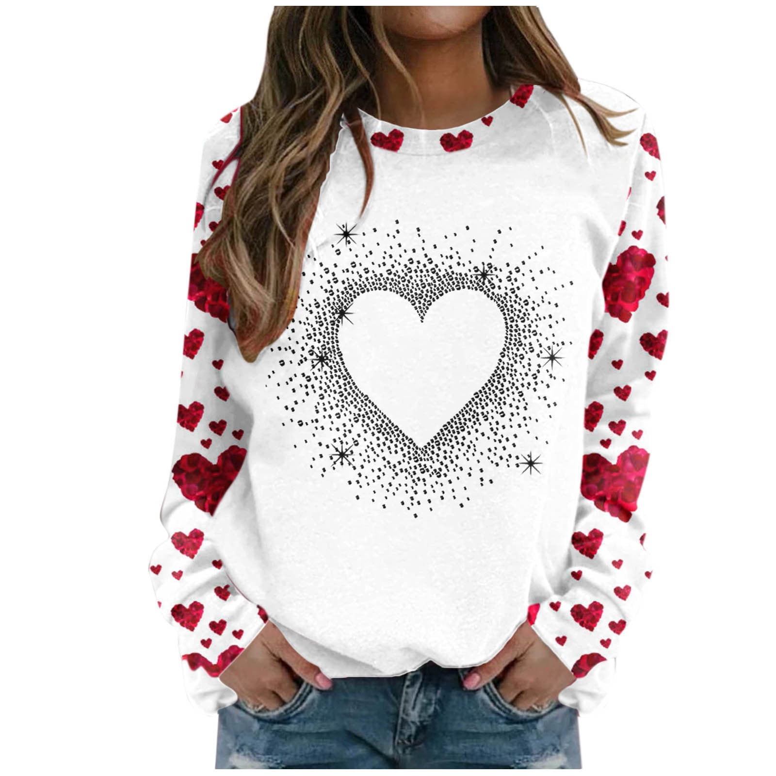 CaComMARK PI Valentines Day Shirts for Women Love Heart Womens ...
