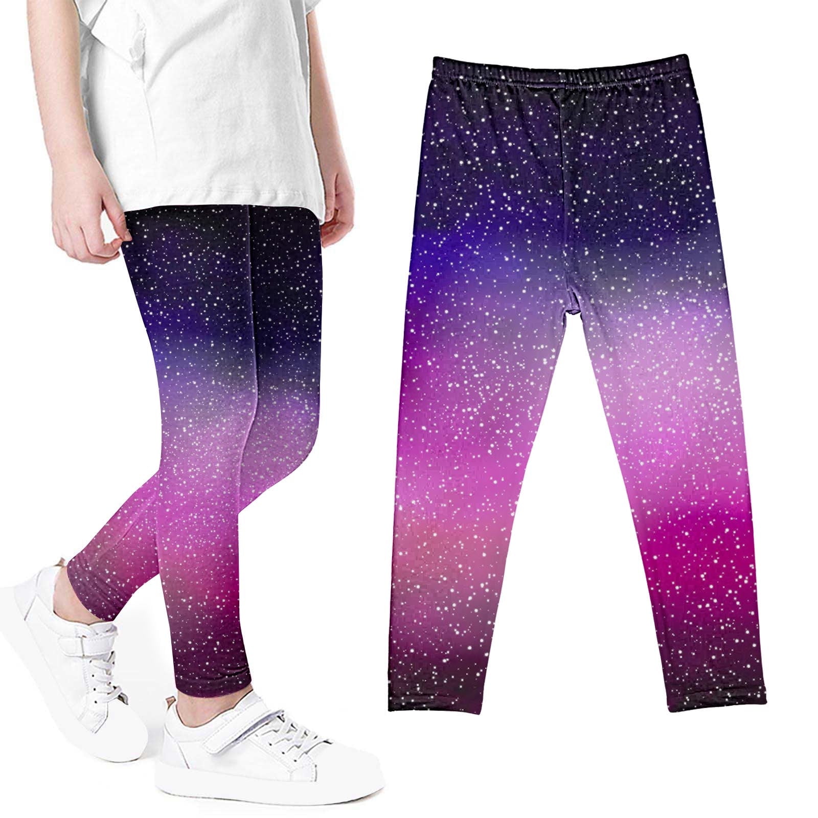CaComMARK PI Girls Printed Pants High Waist Stretchy Soft Tights ...