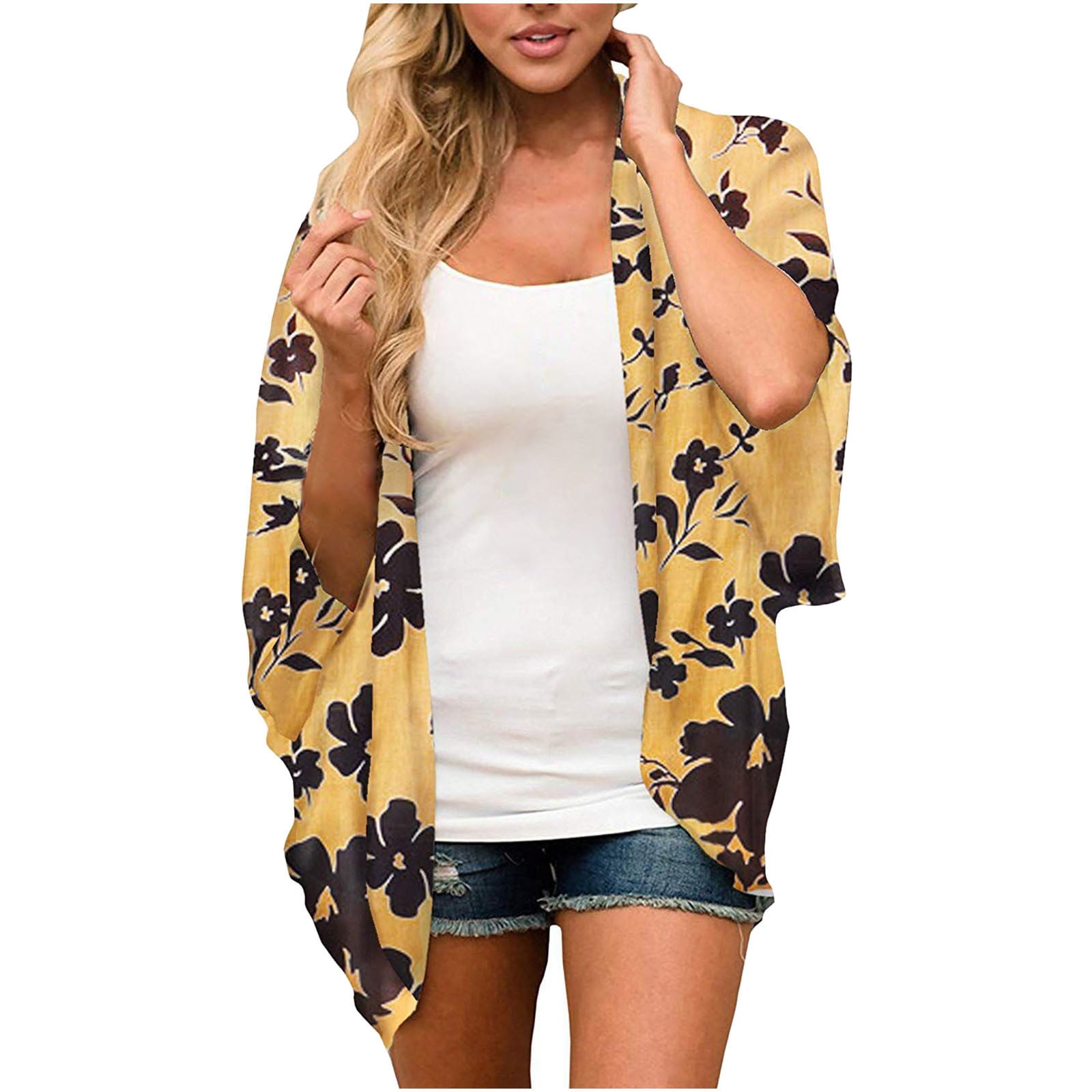 CaComMARK PI Women's Tops Plus Size Clearance Women's Casual Printed ...