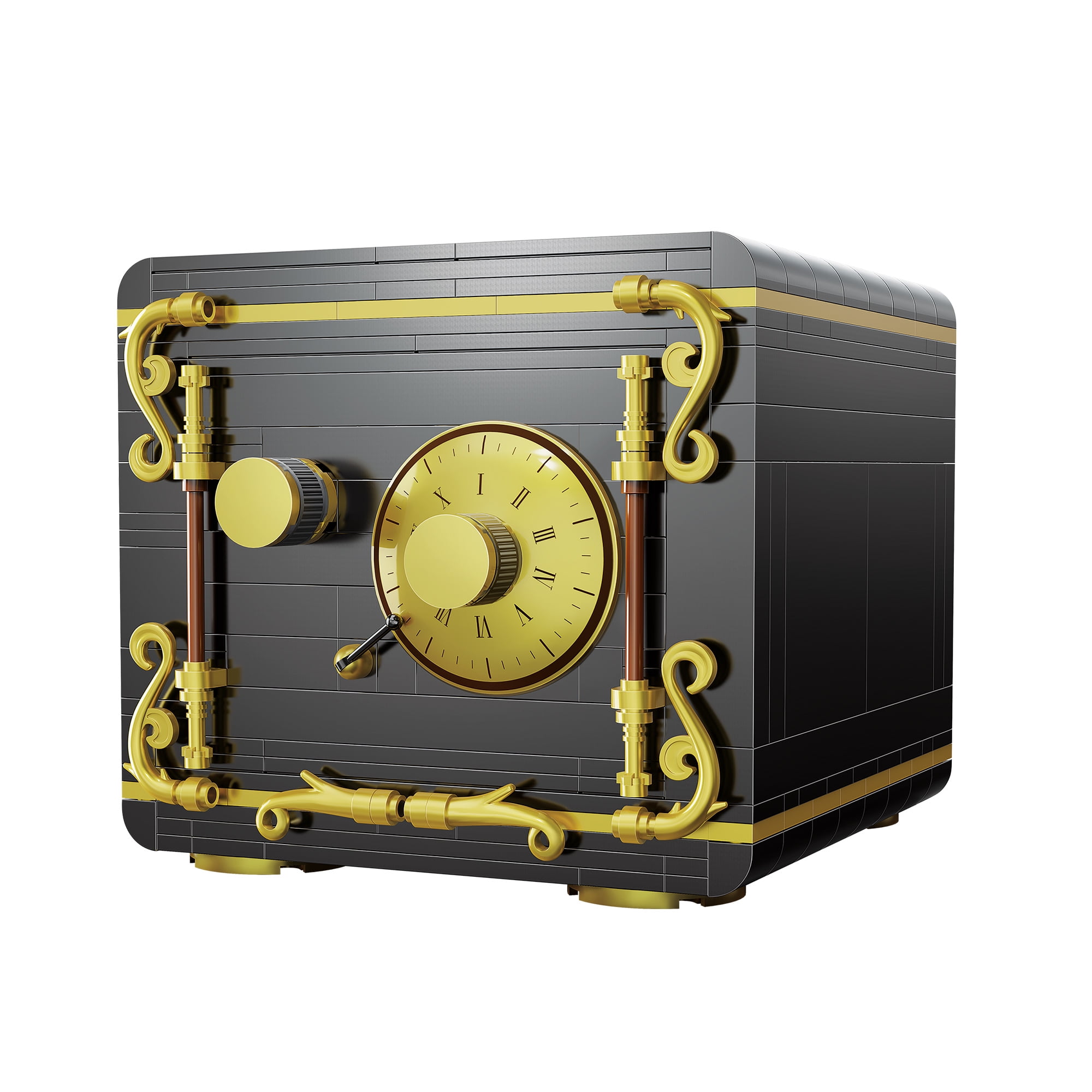 CADA Designer Safe Building Block Set by JK - Black & Gold with ...