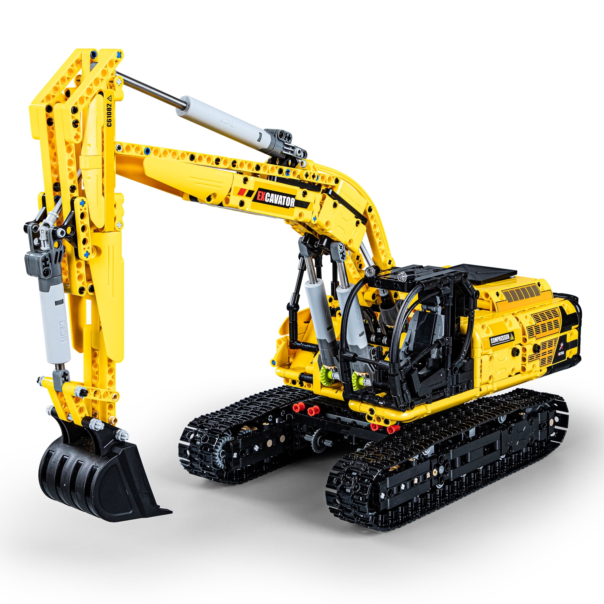 CaDA Excavator Building Set - 1:20 Scale Replica with Realistic Details ...