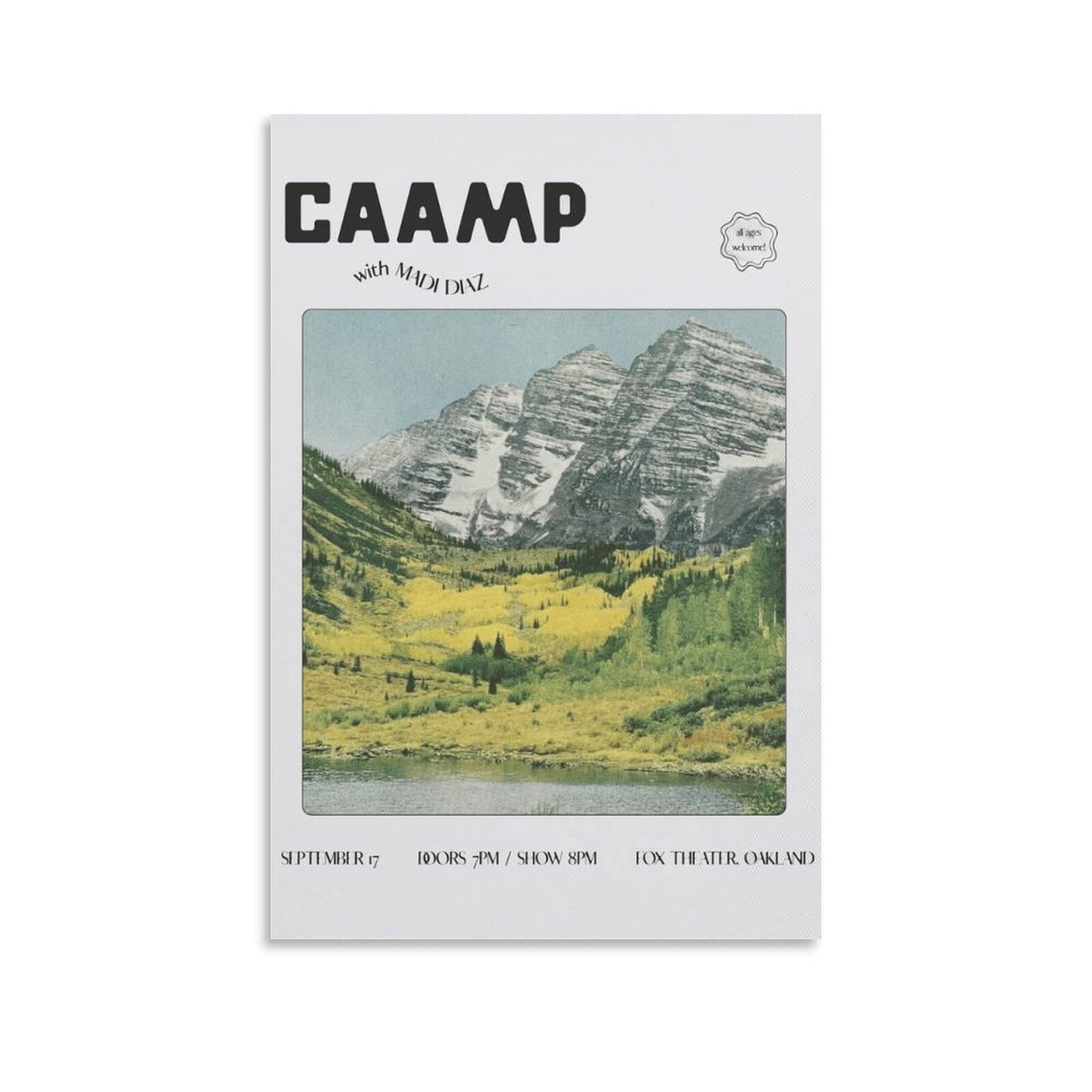 Caamp Concert Album Cover Canvas Poster Print Music Posters for Room ...