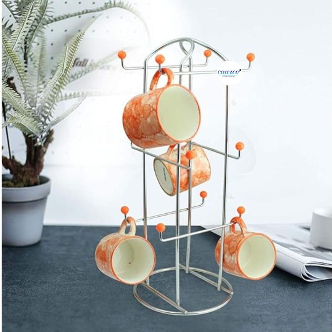 Caazco Presents Stainless Steel Heavy Quality Tabletop Cup Stand For 12 ...