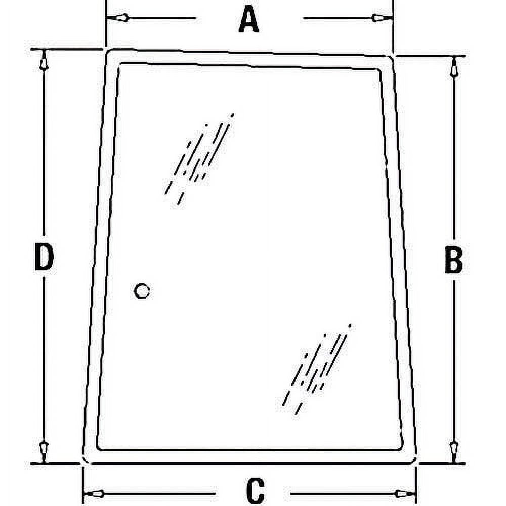 Cab Glass - Left Hand Side Window fits Case IH 82029321 fits New ...