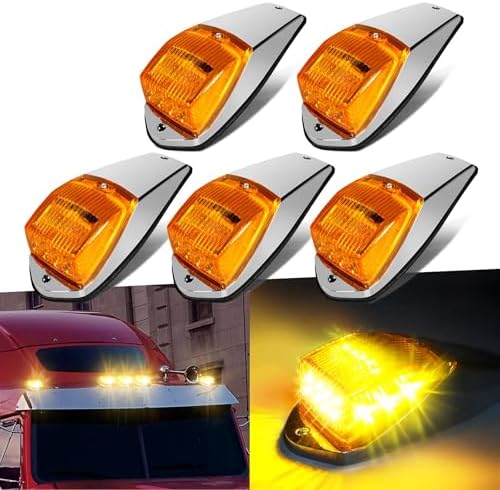 Cab Lights for Peterbilt Kenworth, Upgraded 34 LED Cab Marker for Semi ...