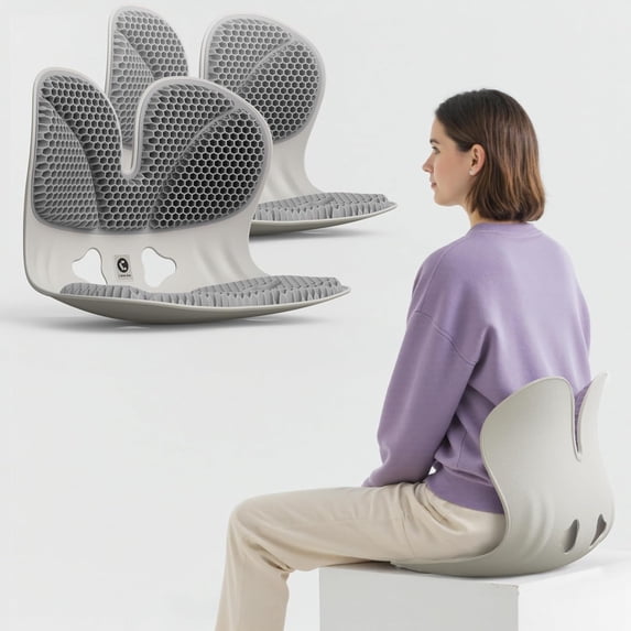 CabSupport M2 Ergonomic Back Support for Office Chair M2 – Gel Seat ...