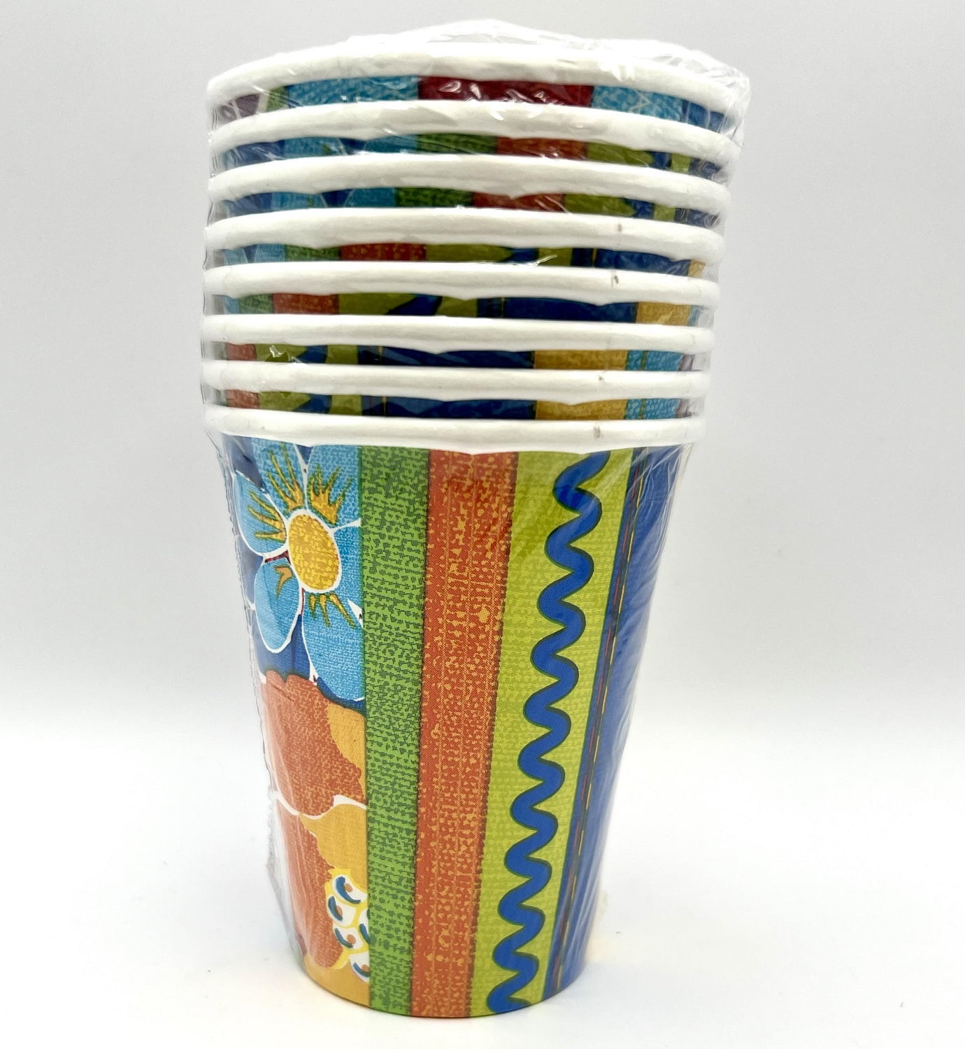 Cabana Rio Stripe Tropical Summer Luau Beach Pool Theme Party 9 oz ...