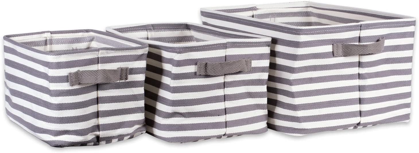 Cabana Stripe Laundry Collection, Waterproof Hamper, Assorted Rectangle ...