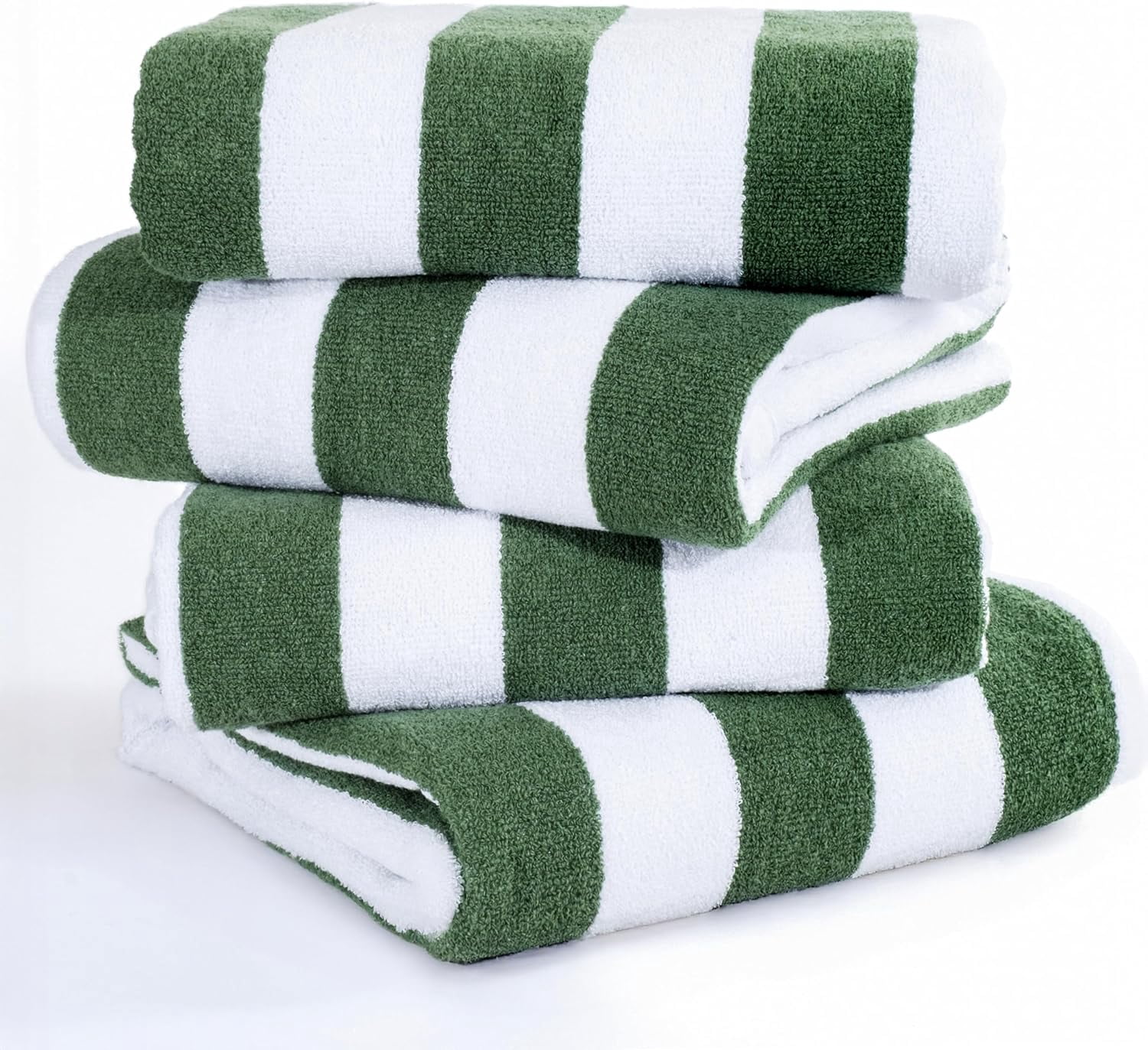 Cabana Striped Beach Towels, 30x60 inch 4 Piece Oversize Pool Towels ...