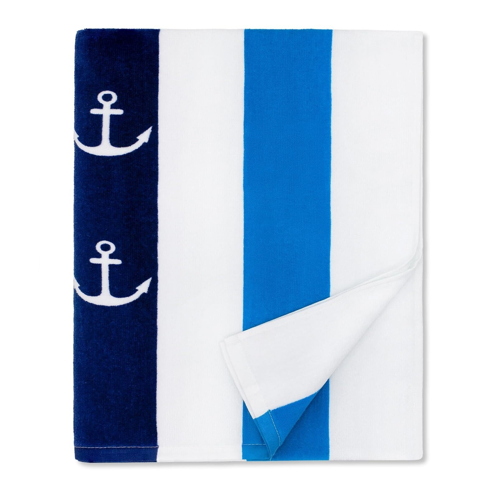 Cabanana Large Beach Towel Oversized - Cotton Velour 35 x 70 Inch Coast ...