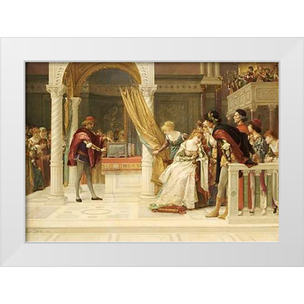 Cabanel, Alexandre 24x18 White Modern Wood Framed Museum Art Print ...