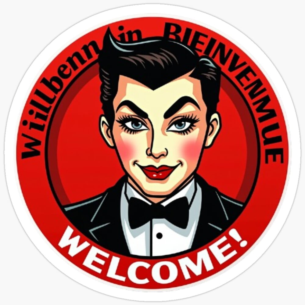 Cabaret Emcee Welcome Sticker Sticker Phone Decal Water Bottle Stickers ...