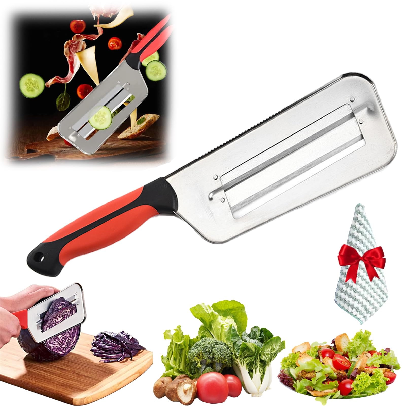 Cabbage Chopper Shredder, 2025 Upgraded Cabbage Cutter Knife Kitchen ...