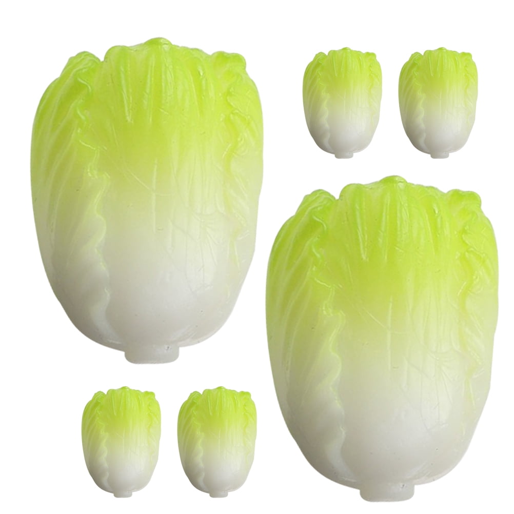 Cabbage Model Decorations Miniature Resin Vegetable Tiny Green ...