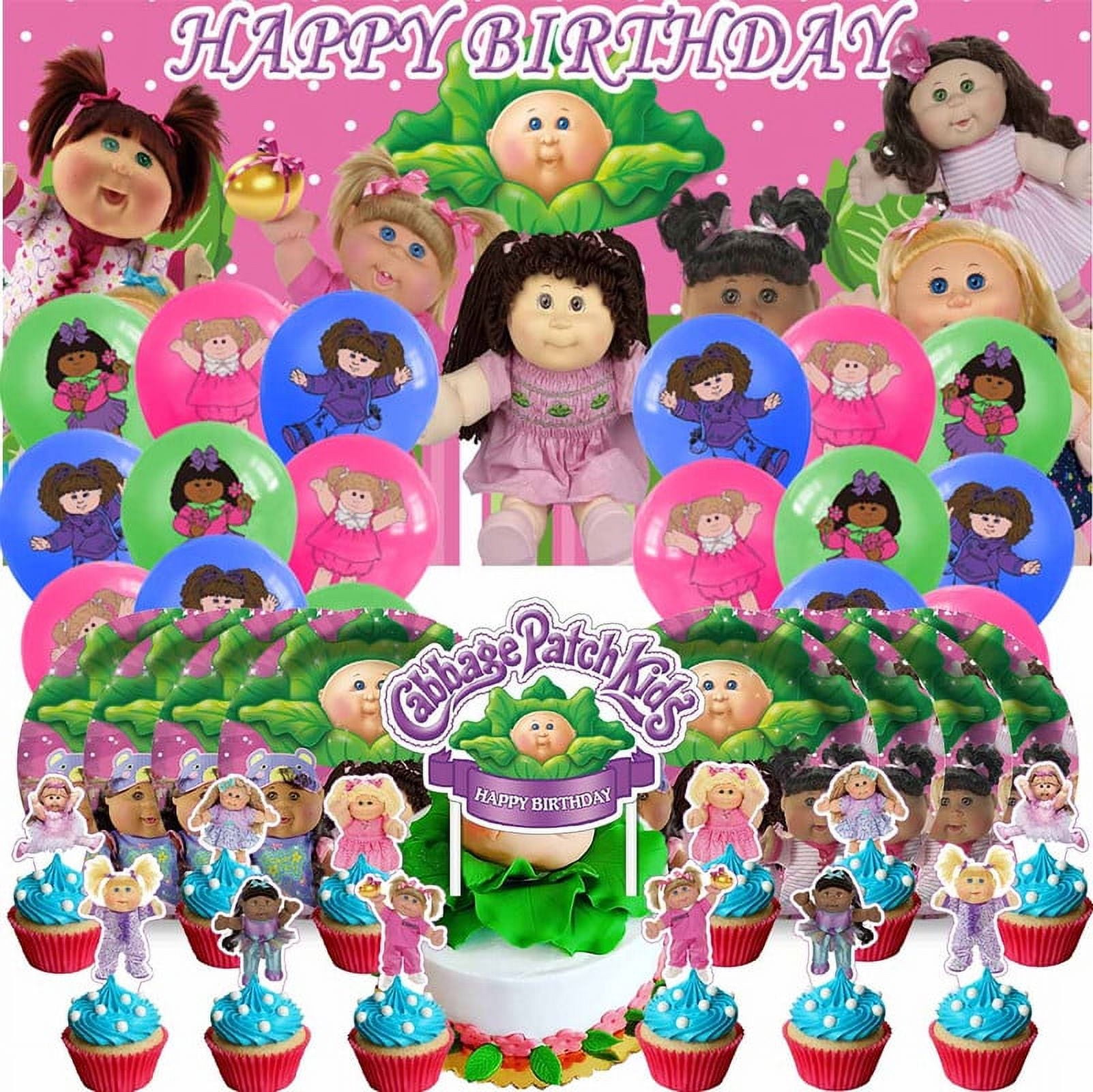 Cabbage Party Supplies Plates Decorations Birthday Cake Topper Banner ...