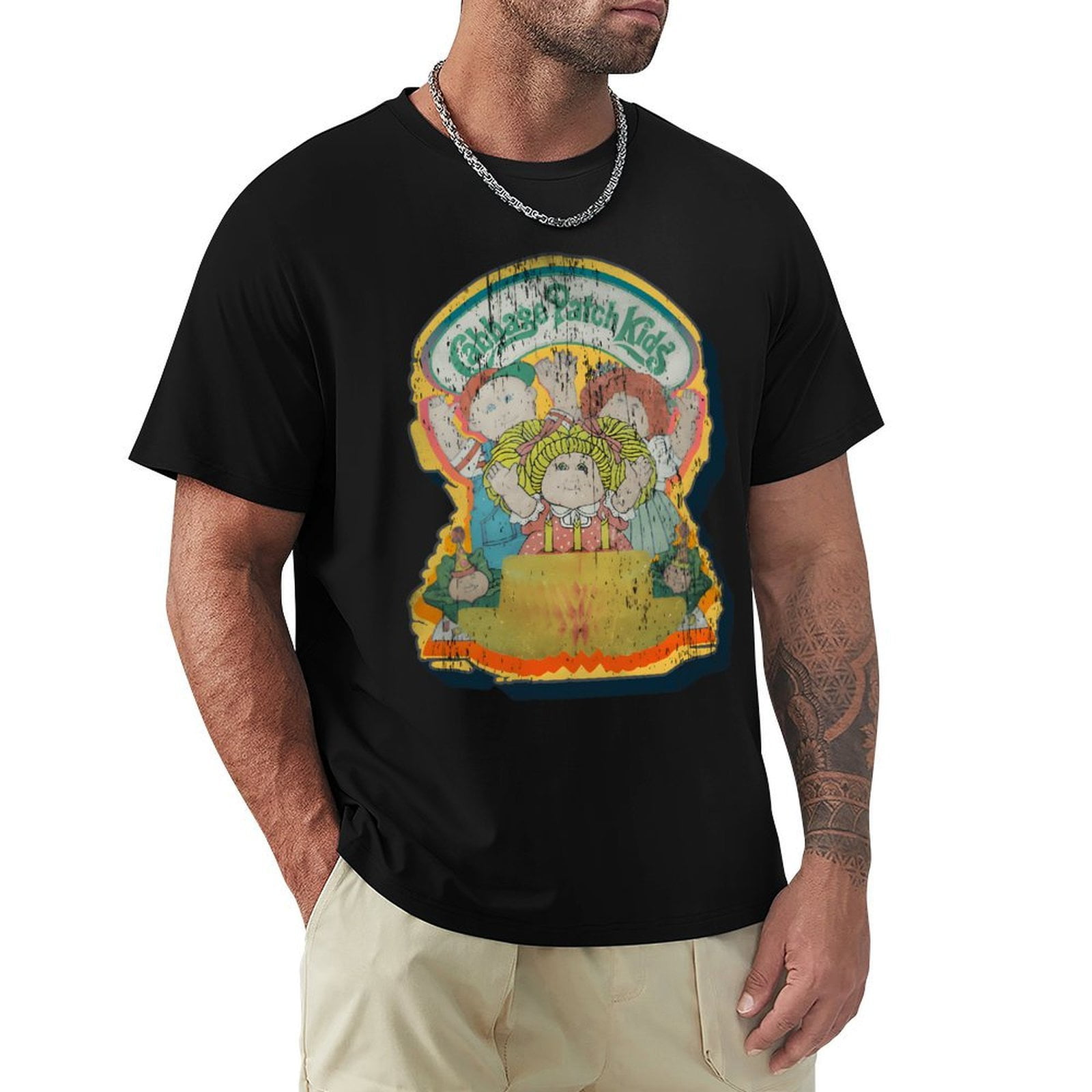 Cabbage Patch Kids Men's Classic Short Sleeve T-Shirts Black S ...