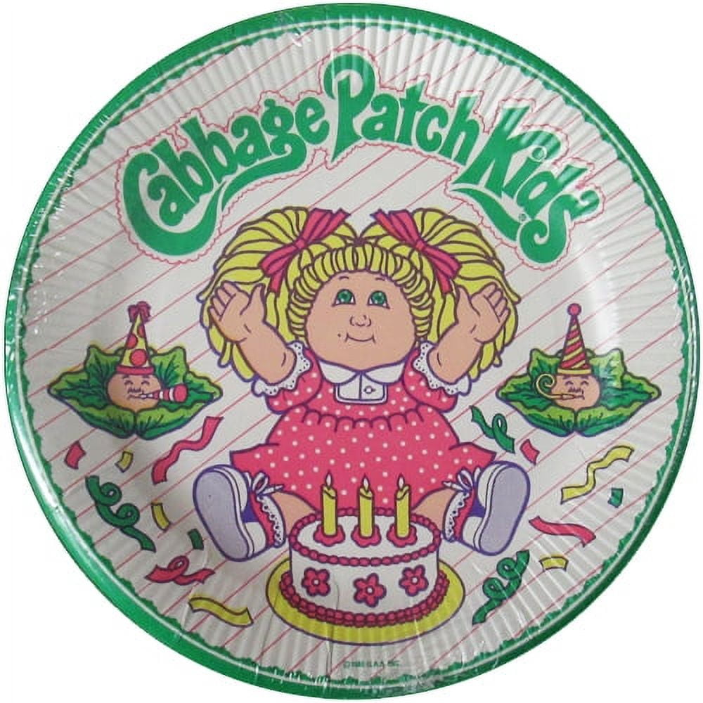 Cabbage Patch Kids Vintage 1983 Large Paper Plates (8ct) - Walmart.com