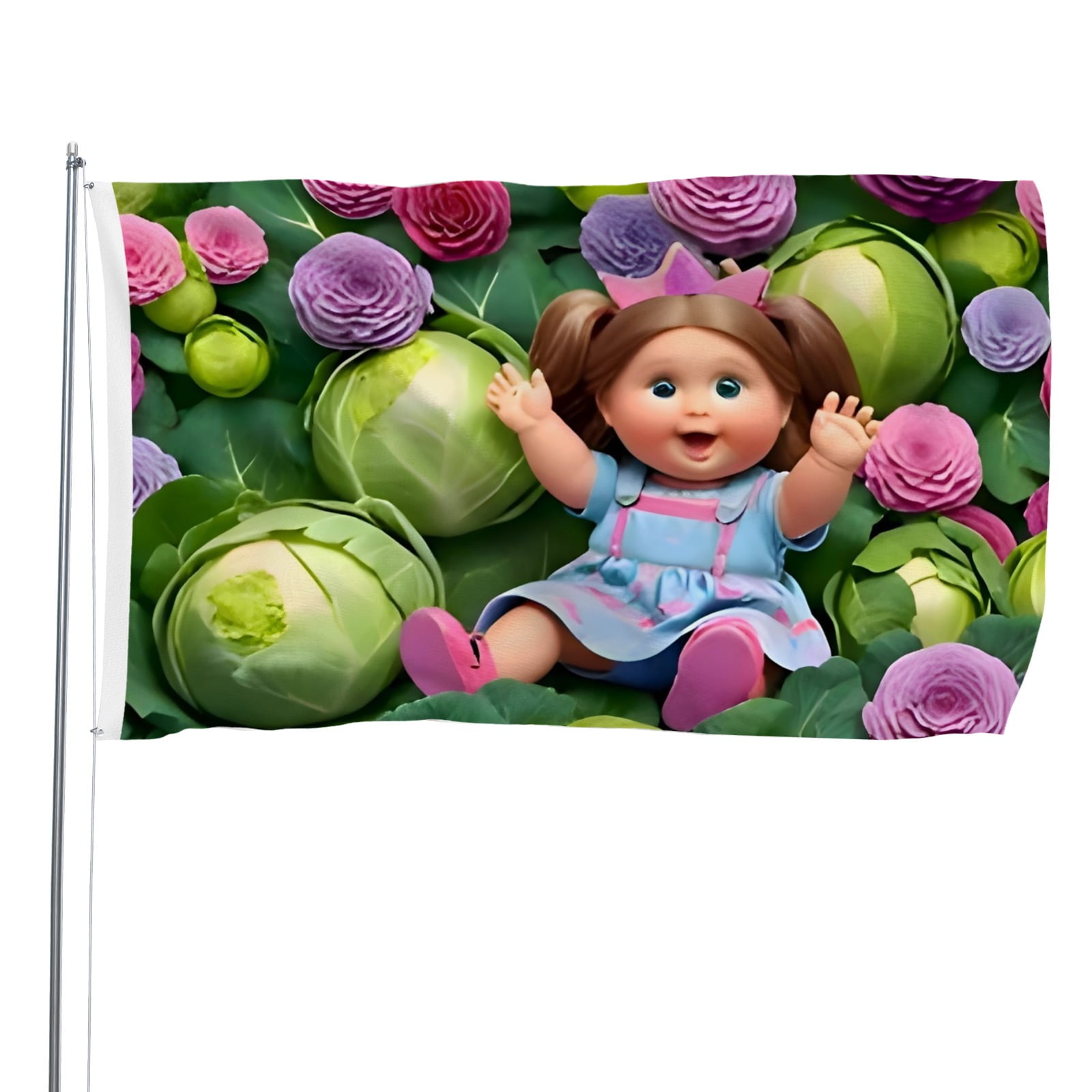 Cabbage Patch Kids-themed Printed Flag Perfect gift for fans, friends, and family members, and ...
