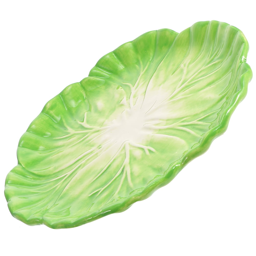 Ceramic Cabbage Dinner Plate, Salad, Fruit & Dessert Dish - Durable ...