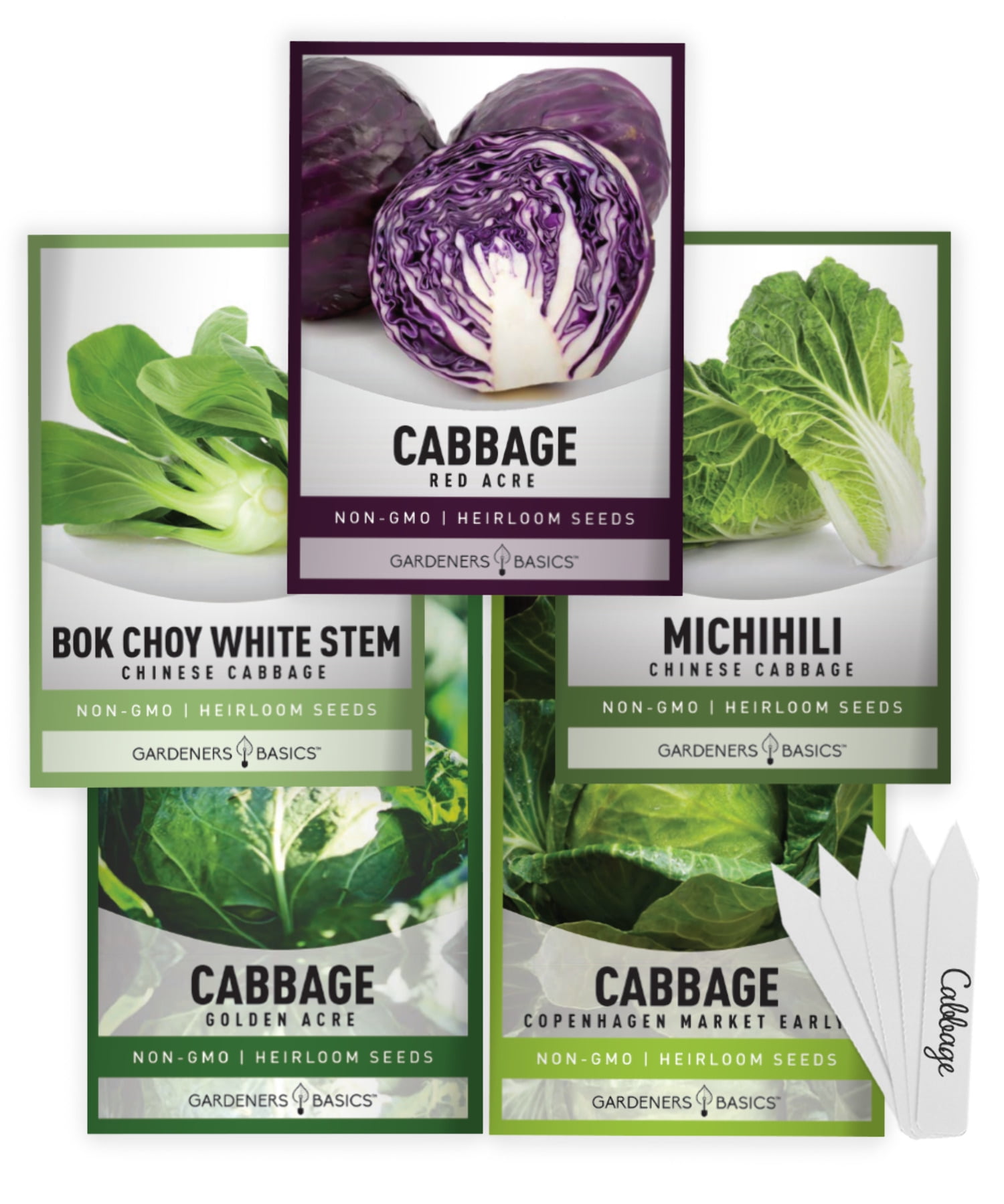 Cabbage Seed Assortment | 5 Variety Pack - Walmart.com