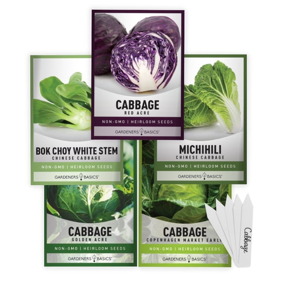 Cabbage Seed Assortment | 5 Variety Pack - Walmart.com