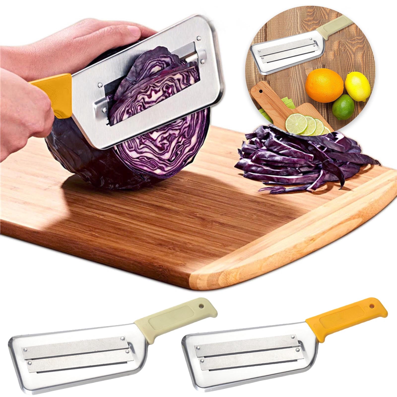 Cabbage Shredder for Coleslaw Sauerkraut, Manual Cabbage Slicer Cutter ...