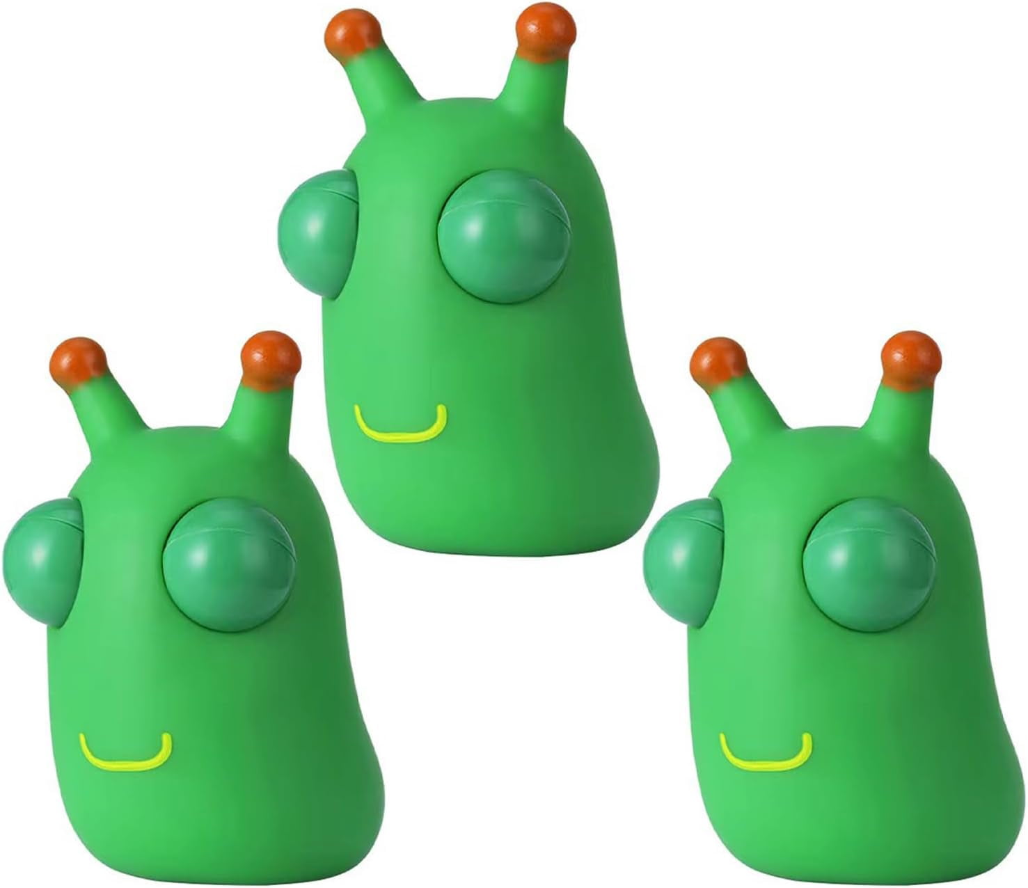 Cabbage Worm Stress Toy, Cabbage Worm Toy with Popping Eye, Caterpillar ...