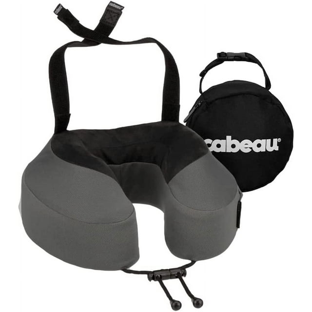 Cabeau Evolution S3 Memory Foam Travel Neck Pillow with Seat Strap, One ...