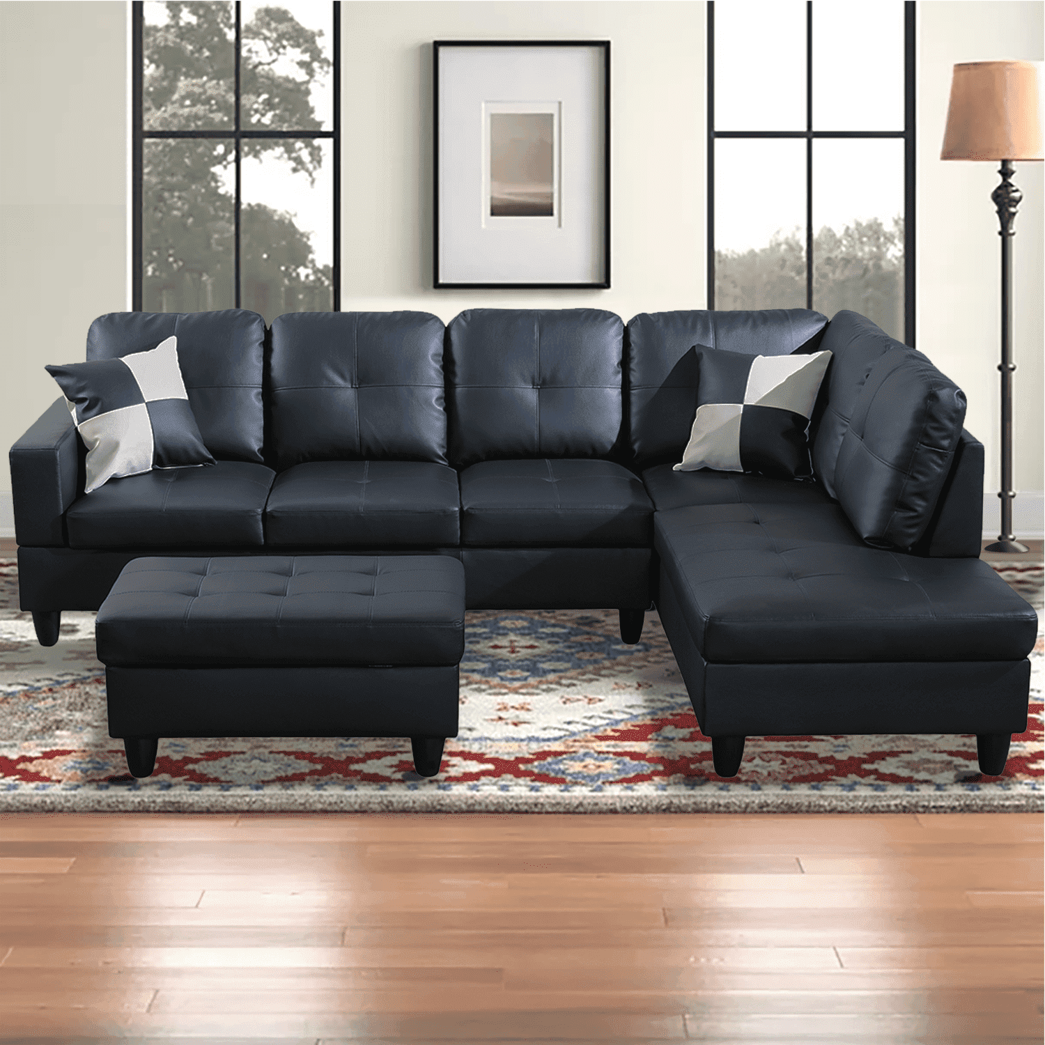 Caberryne Leather Sectional Sofa for Living Room Furniture Set ...