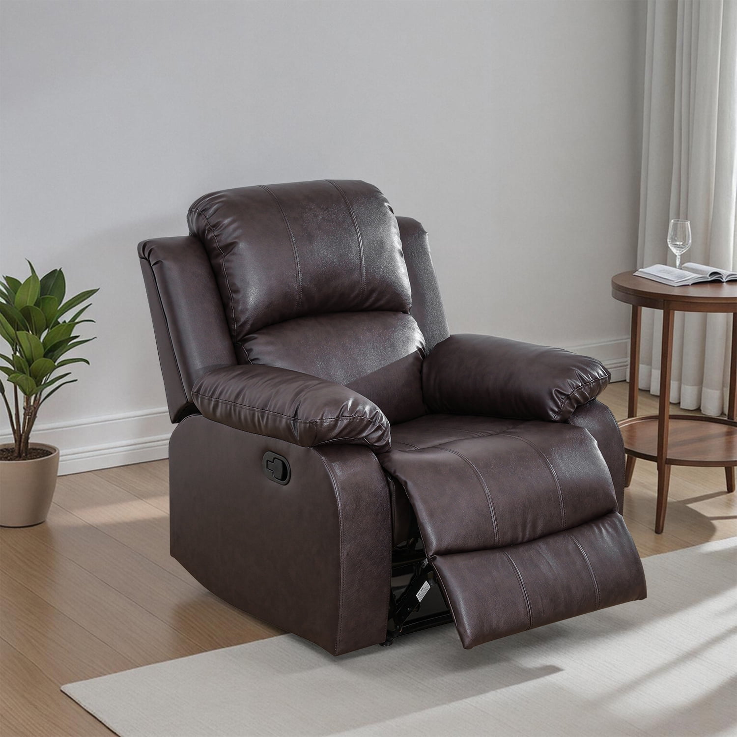 Caberryne Recliner Chair for Living Room Furniture Set,Leather ...