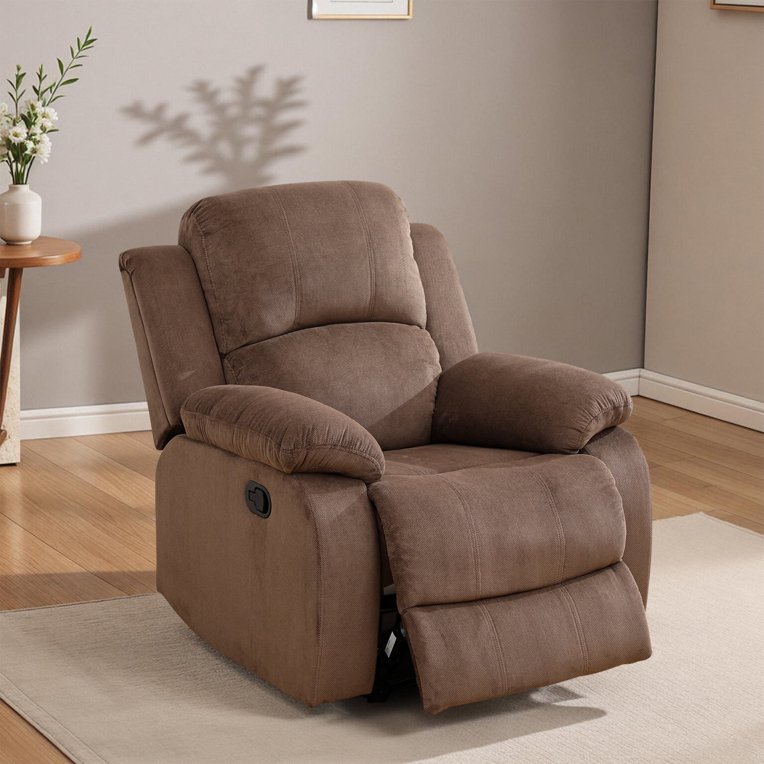 Caberryne Recliner Chair for Living Room Furniture Set,Velvet Reclining ...