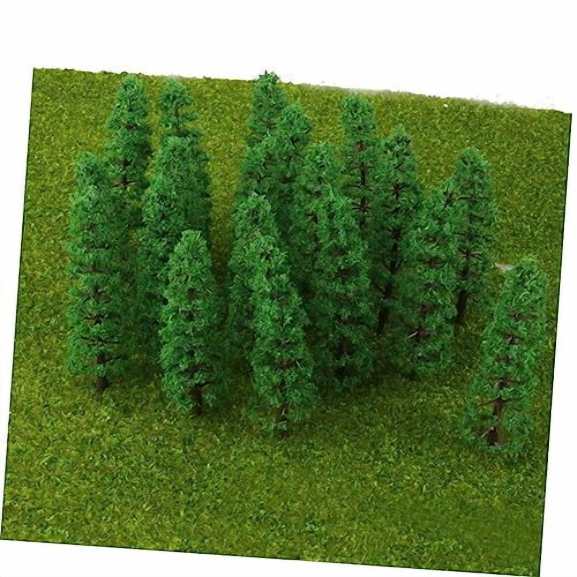 Cabilock 1:100 Scale Plastic Fir Trees for Train Sets 9cm Tall ...