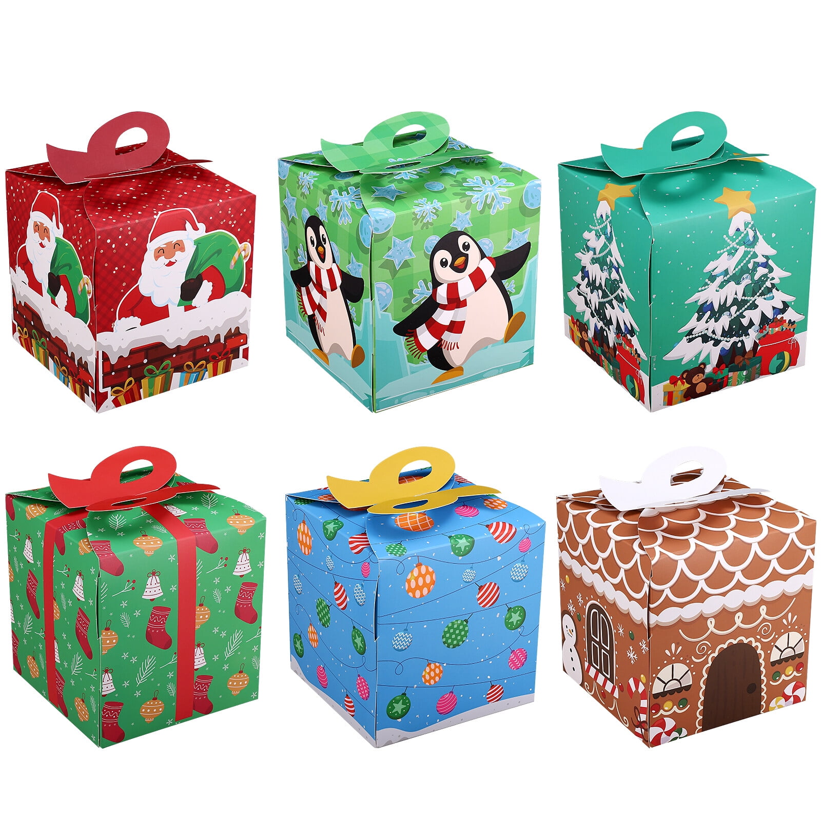 Cabilock 24pcs Christmas Gift Boxes Festive Paper Boxes for Candy ...
