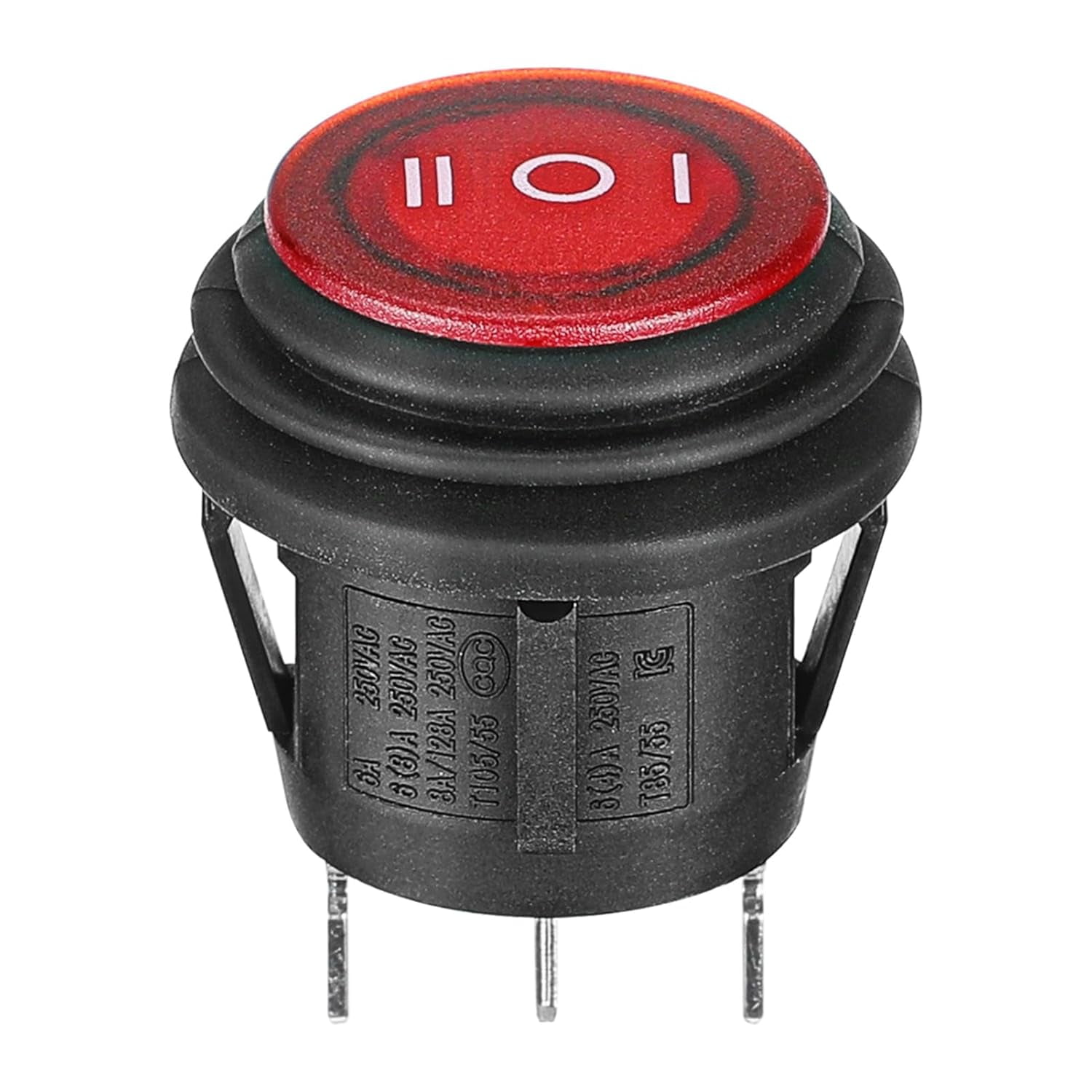 Cabilock 3 Way Round Rocker Switch, Waterproof Boat 3 Position Car ...