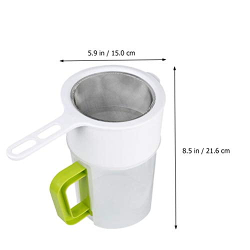 Cabilock Food Strainer Multiple Usage Nut Milk Soy Milk Juice Tea Filter Cup Yogurt Strainer for ...
