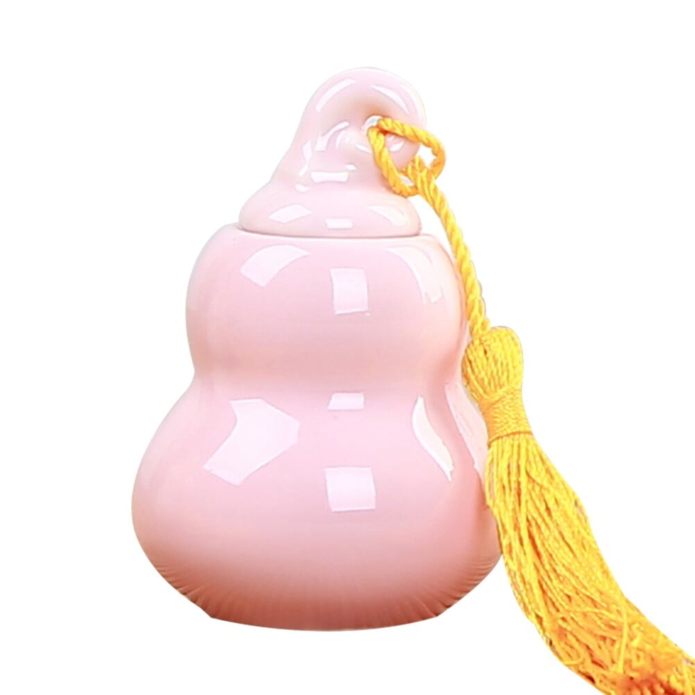 Cabilock Mini Ceramic Tea Jar Gourd Shape Bottle Tealeaves Pot for ... Cabilock Mini Ceramic Tea Jar Gourd Shape Bottle Tealeaves Pot for ...