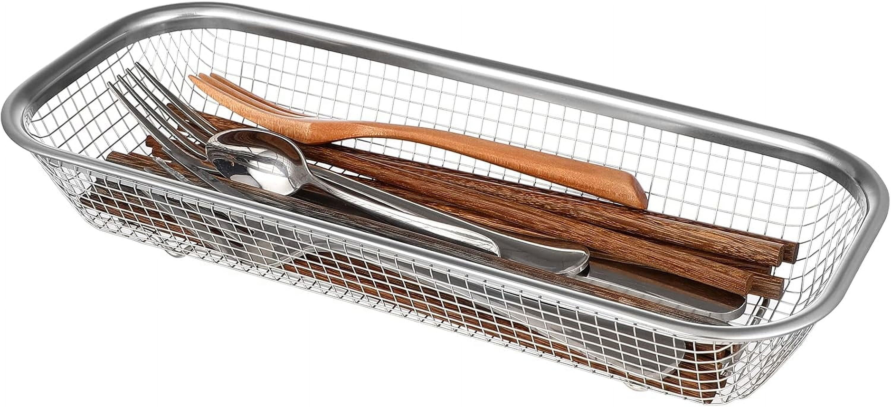 Cabilock Stainless Steel Utensil Drying Rack: Utensils Drawer Organizer ...