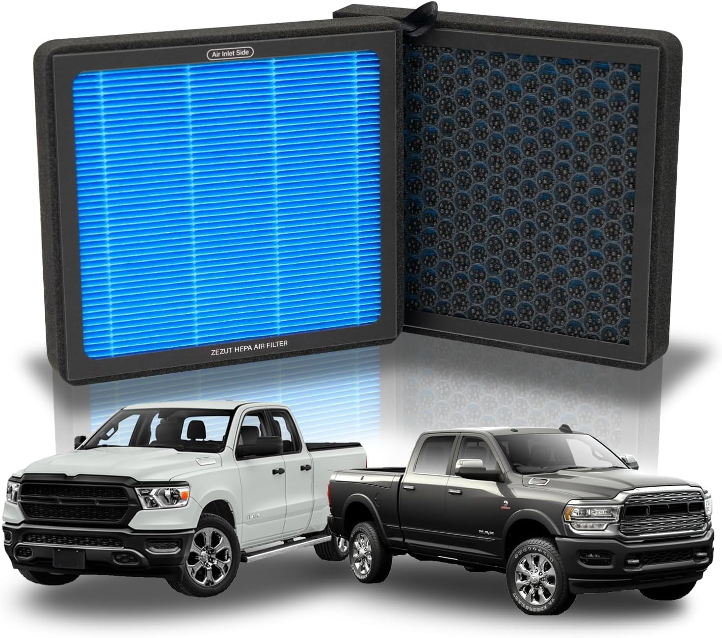 Cabin Air Filter CF11671 Fits RAM 1500/2500/3500 (2016-2025), 4500/5500 ...