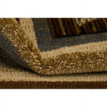 HR HANDCRAFT RUGS HR Cabin Rug Modern Geometric Design Cabin Rug ...