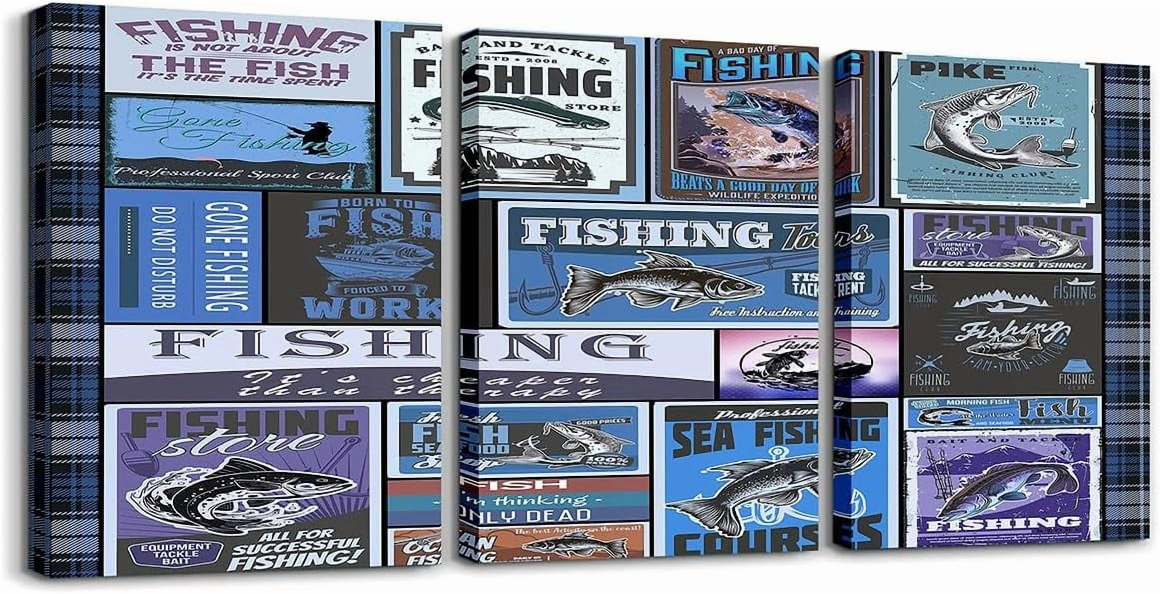 Cabin Bear Canvas Wall Art for Living Room Bedroom 12" x 16" 3 Piece ...