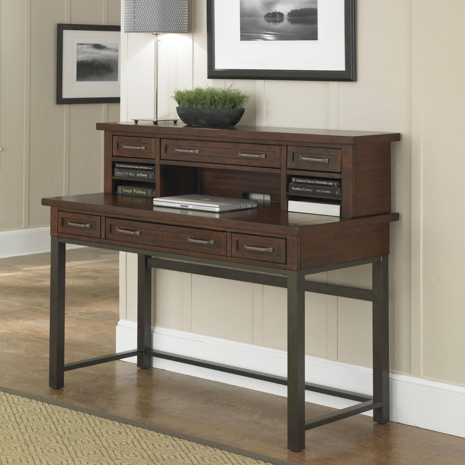Cabin Creek Executive Desk & Hutch - Walmart.com