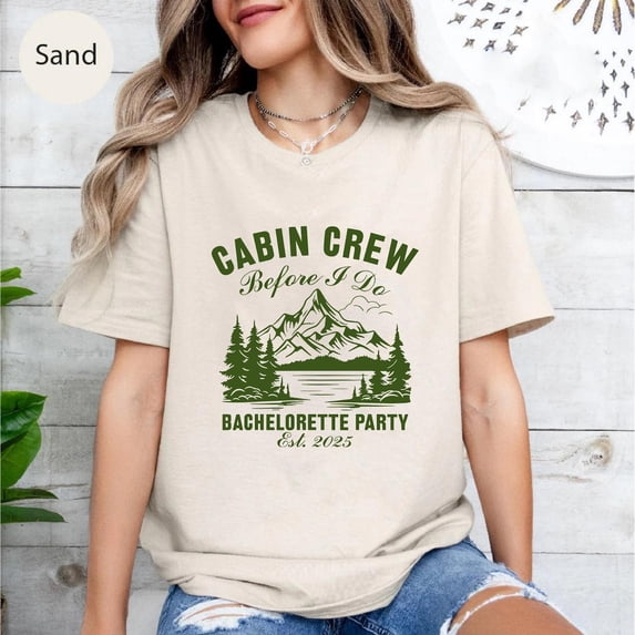 Cabin Crew Before I Do T-Shirt: Mountain Bachelorette Party Tee All ...