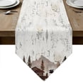 Cabin Elk Forest Table Runner Linen Burlap Table Runner 72 Inches Long ...