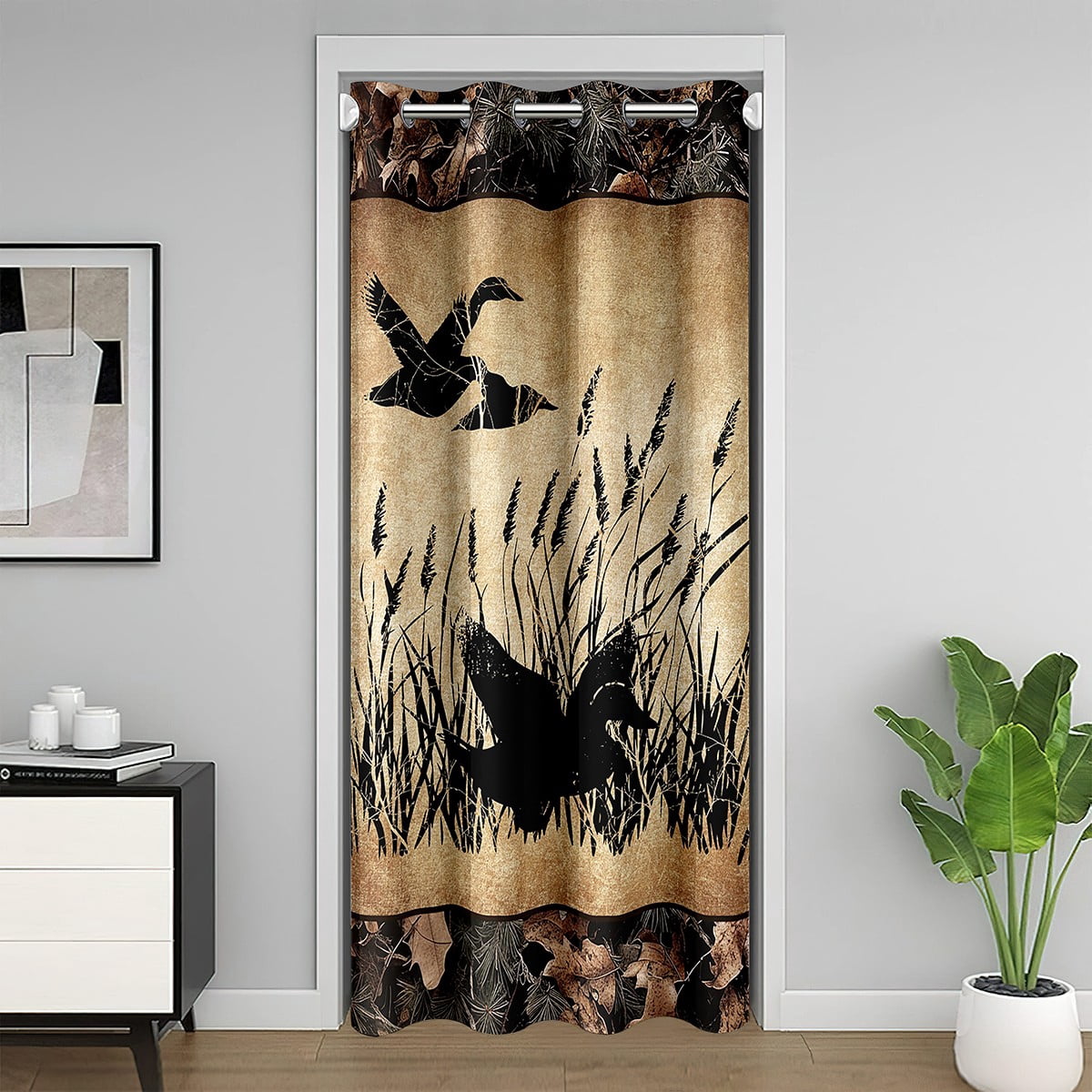 Cabin Mallard Duck Blackout Curtain 42"W X 84"L for Bedroom,Rustic ...