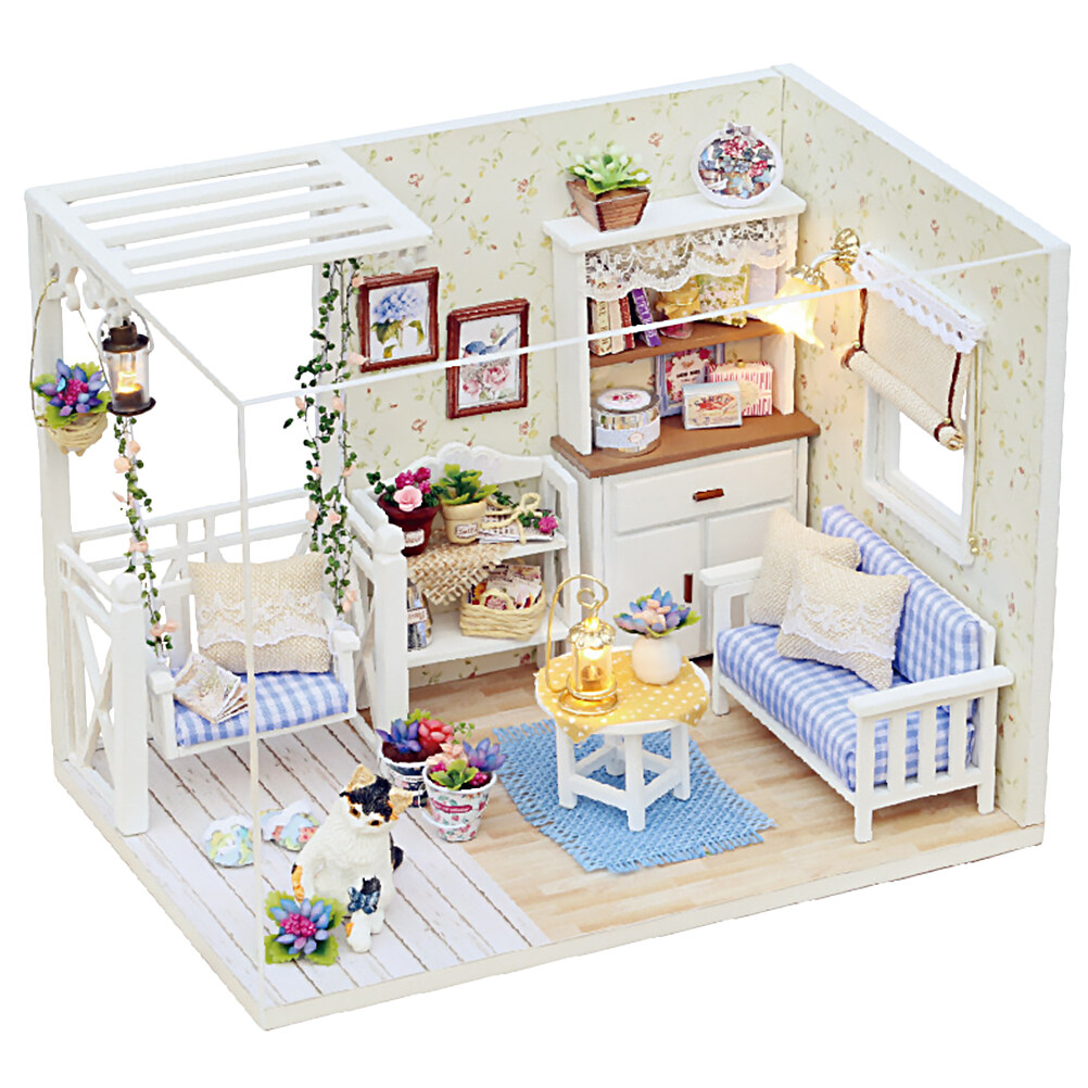 Cabin Model Miniature DIY House Creative DIY House Building Model Toy ...