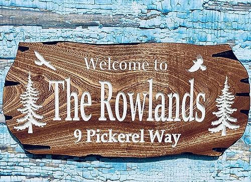 Cabin Sign, Personalized Wooden Sign, Rustic Wood Sign, Cottage Sign ...