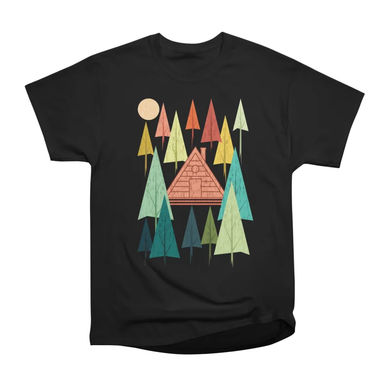 Cabin and pine tree T-Shirt Tee Gift For Him Merch For Her Apparel For ...