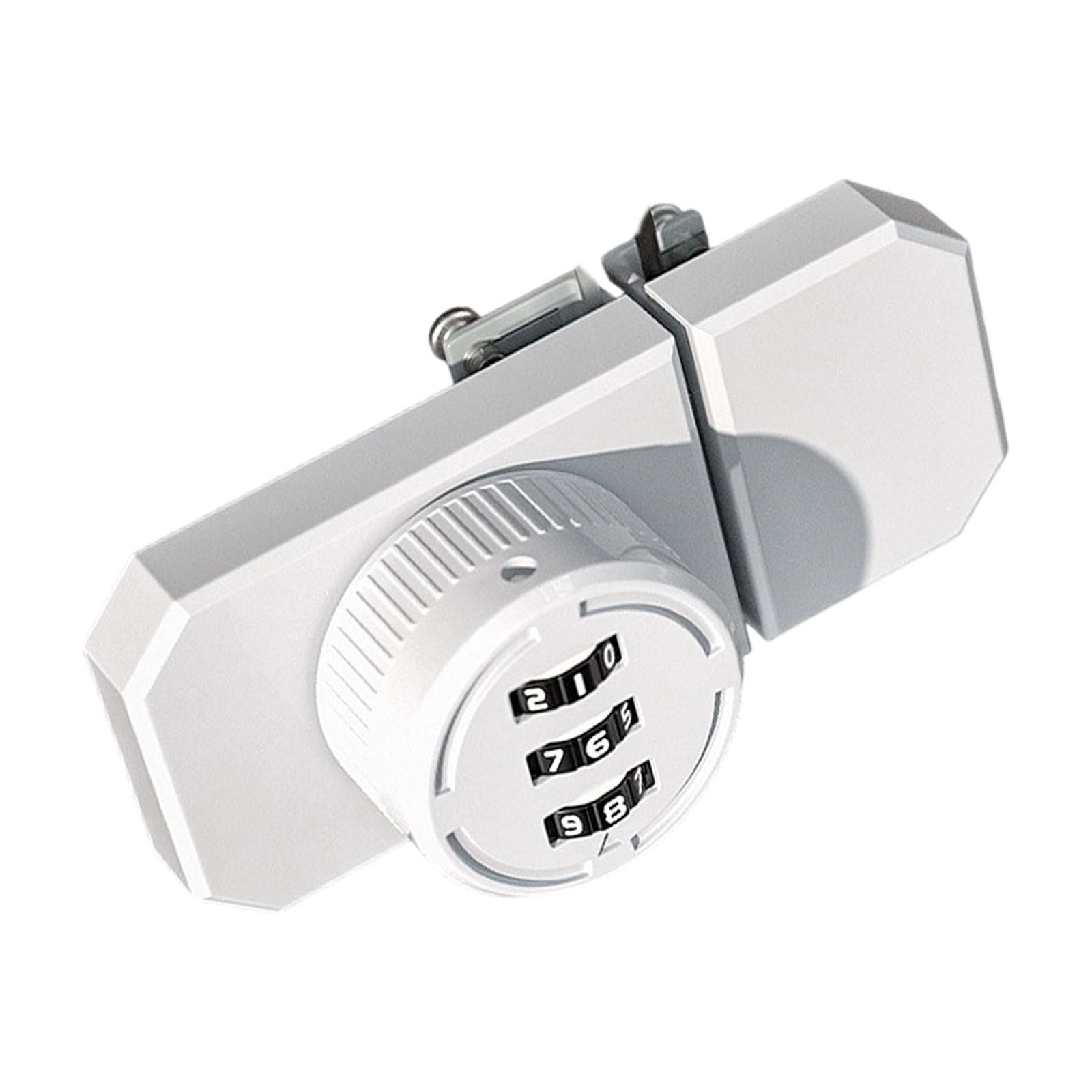 Cabinet 3 Digit Combination Lock Glass Door Security Lock Lockable Hasp ...