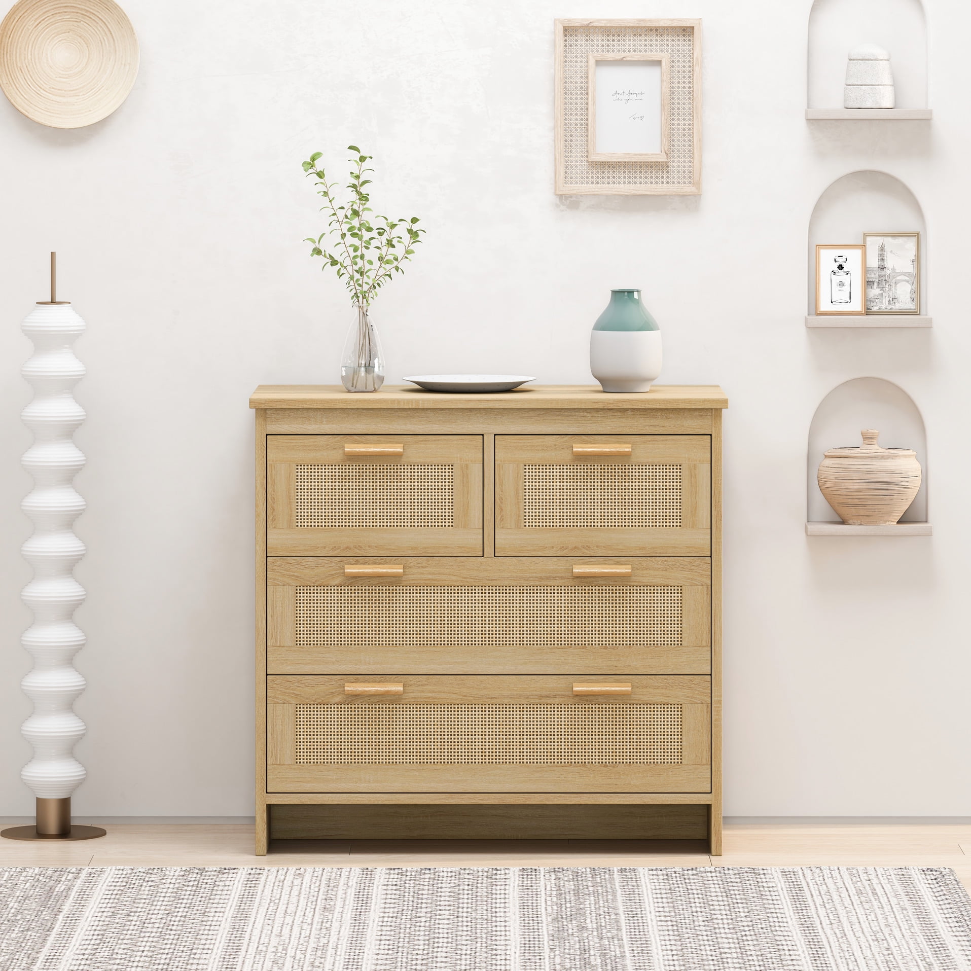 Cabinet 4 Drawers - Bedroom, Living Room, Dining Room Organizer ...