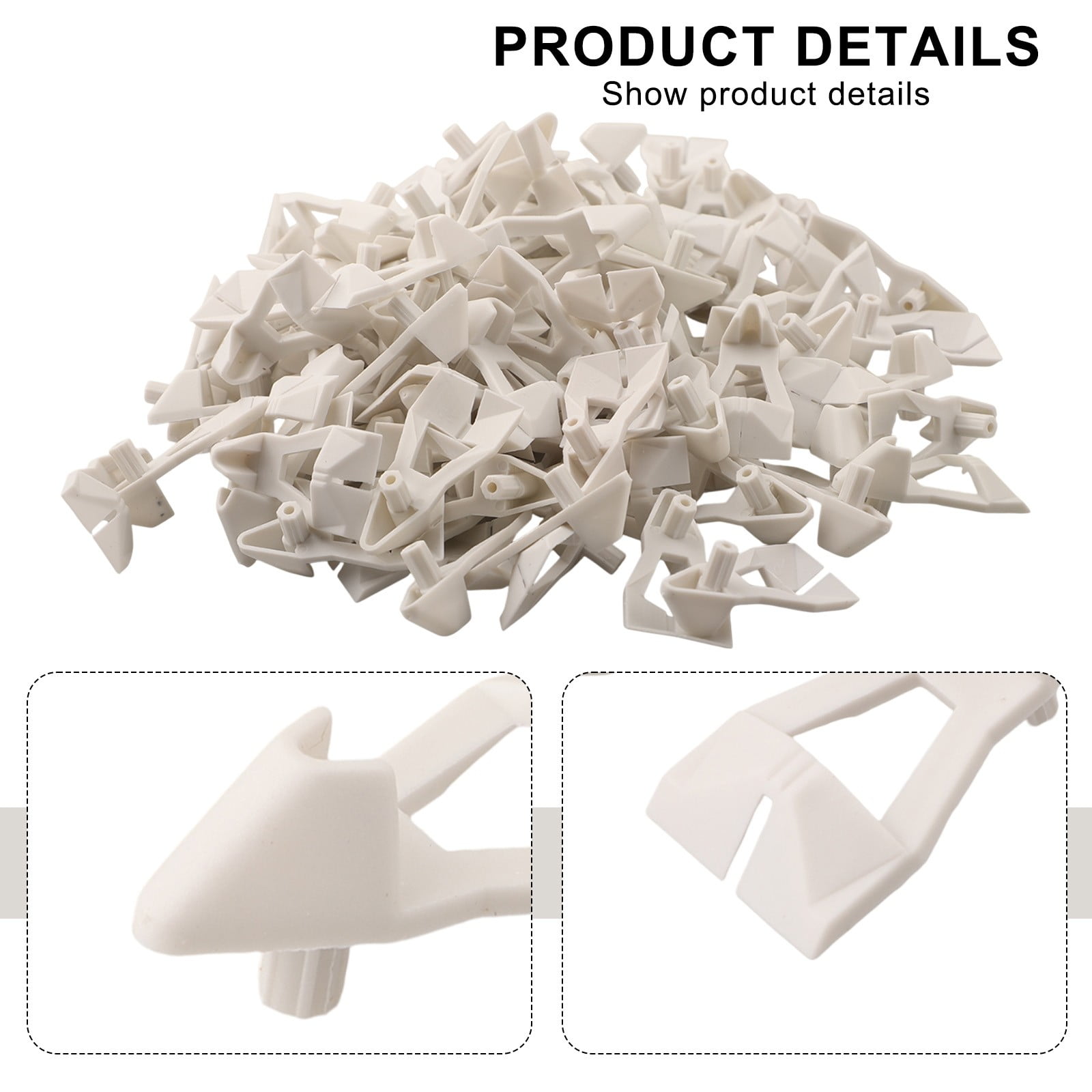 Cabinet Board Support Pegs 100pcs White Plastic Shelf Clips for ...